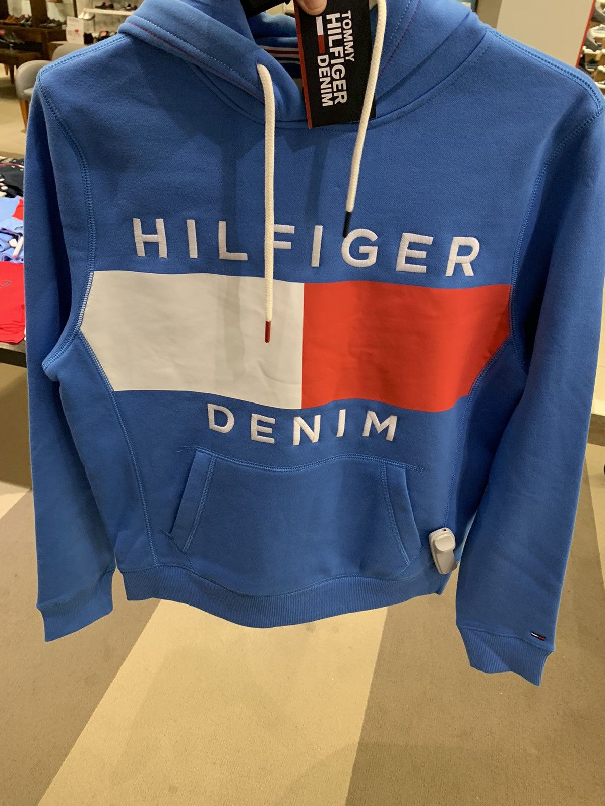 Tommy Hilfiger Deadstock Vintage Flag Logo Graphic Hoodie | Grailed