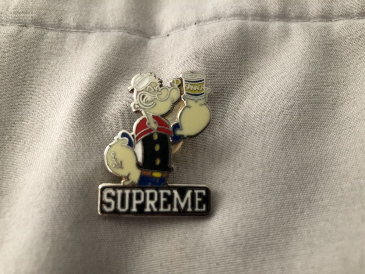 Supreme Popeye Pin | Grailed
