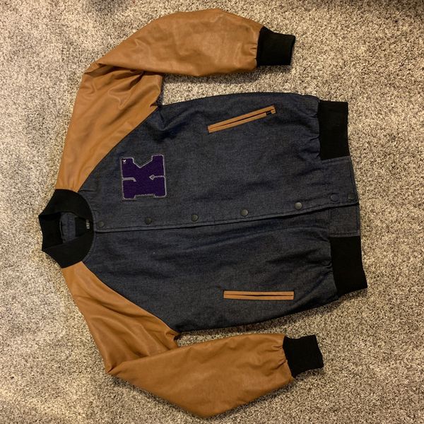 Krew KR3W Denim letterman jacket | Grailed