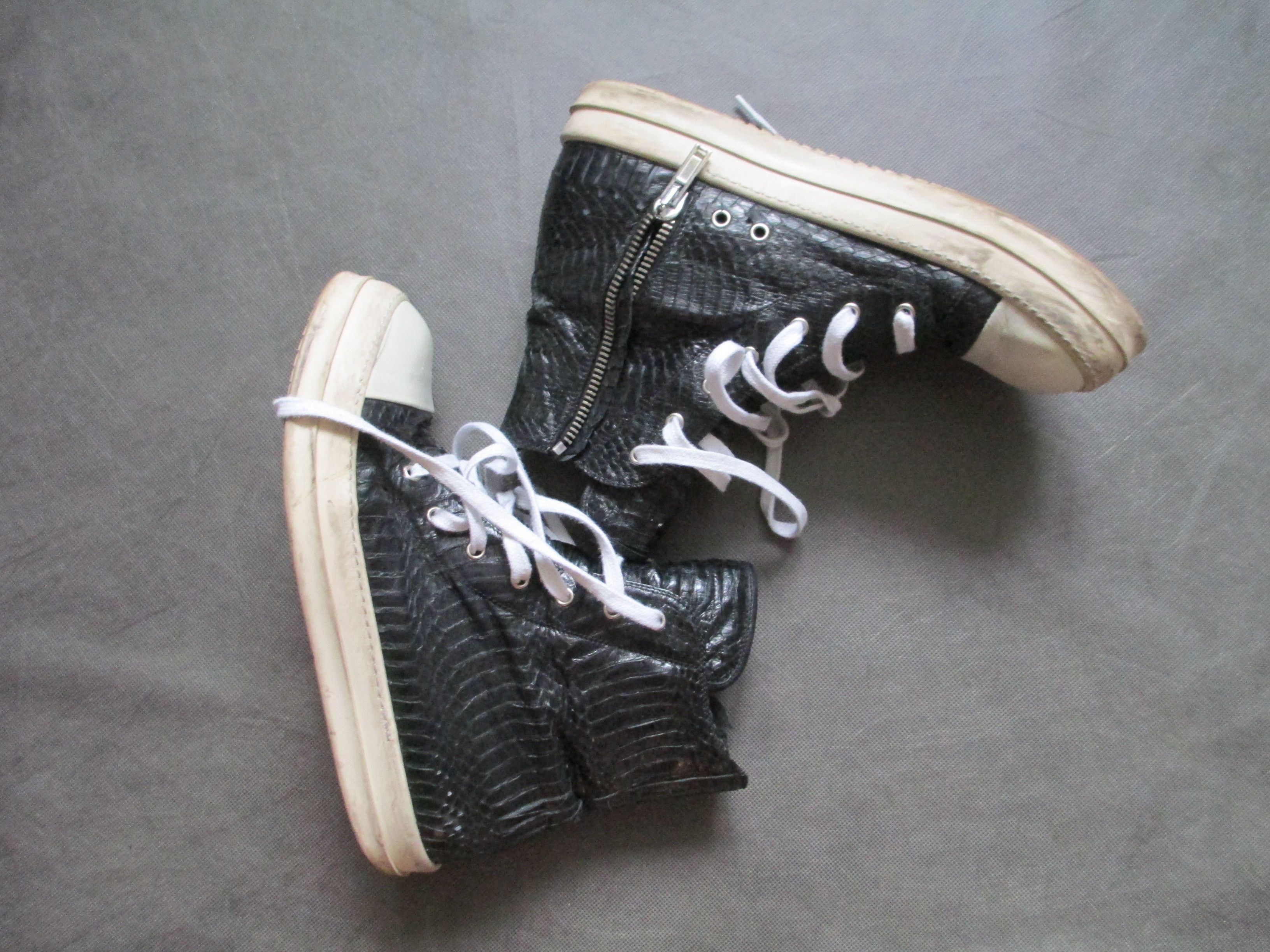 Rick Owens Final drop! Snakeskin (Python) ramones | Grailed