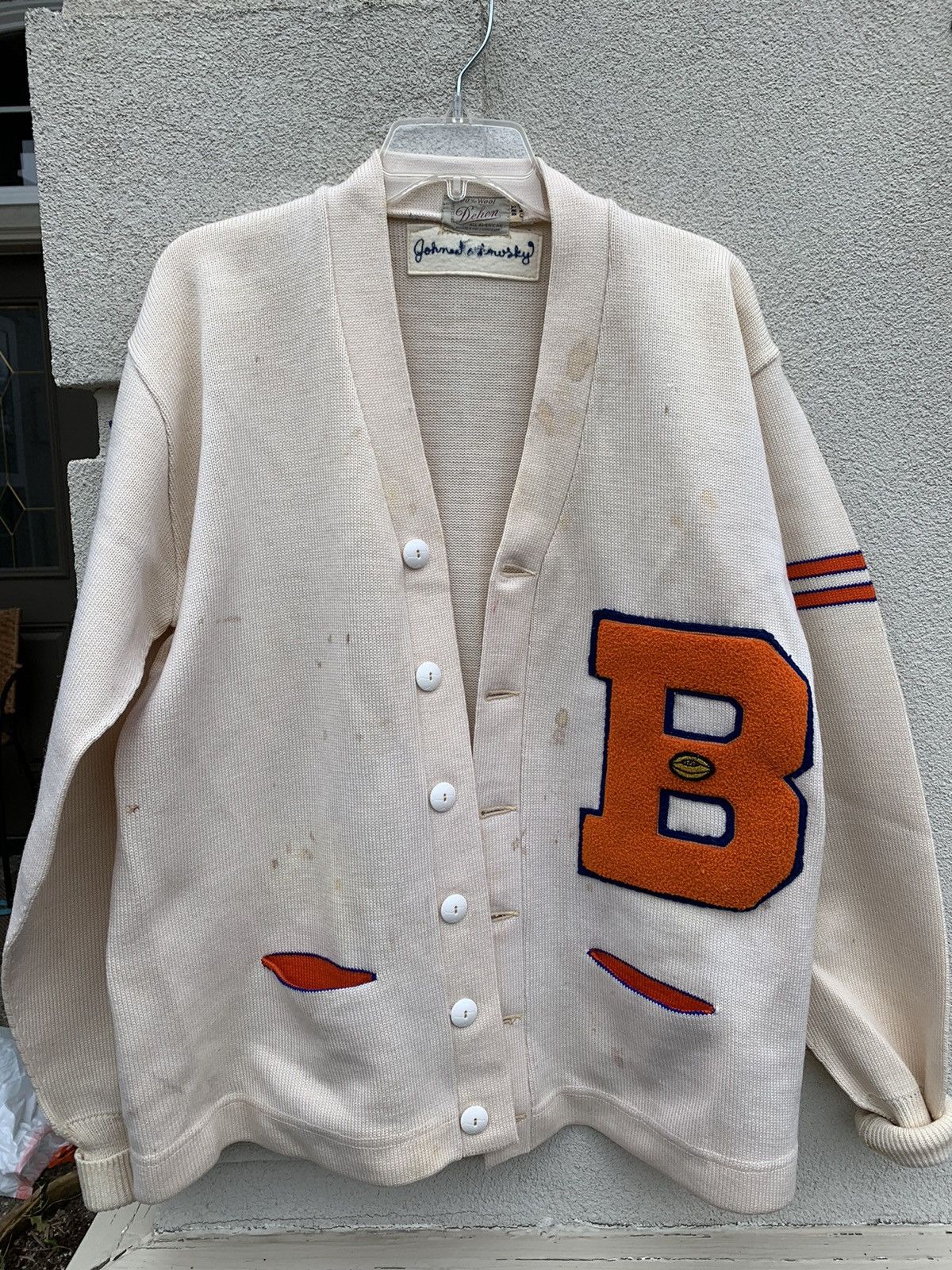 Vintage Vintage 1960s Dehen Wool Cardigan Varsity Letterman | Grailed