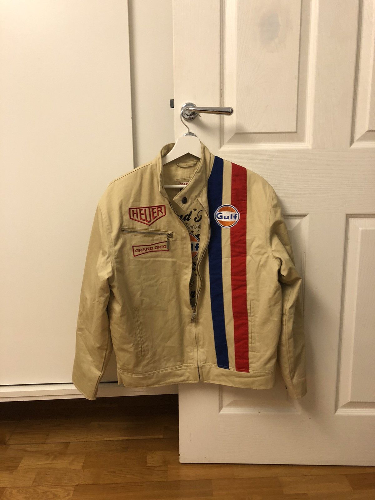 Vintage Granprix Originals VERY RARE GULF TAG HEUER JACKET | Grailed
