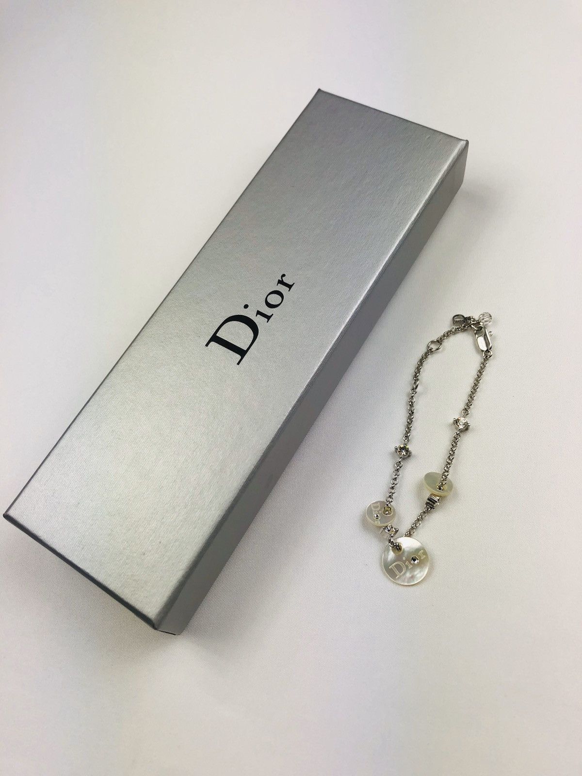 Dior Dior encrusted logo bracelet | Grailed