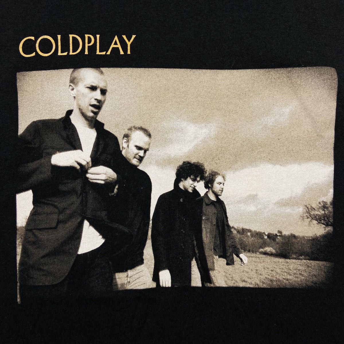 Vintage 2002 COLDPLAY BLOOD HEAR TOUR nirvana ac/dc guns zeppelin 90 ...