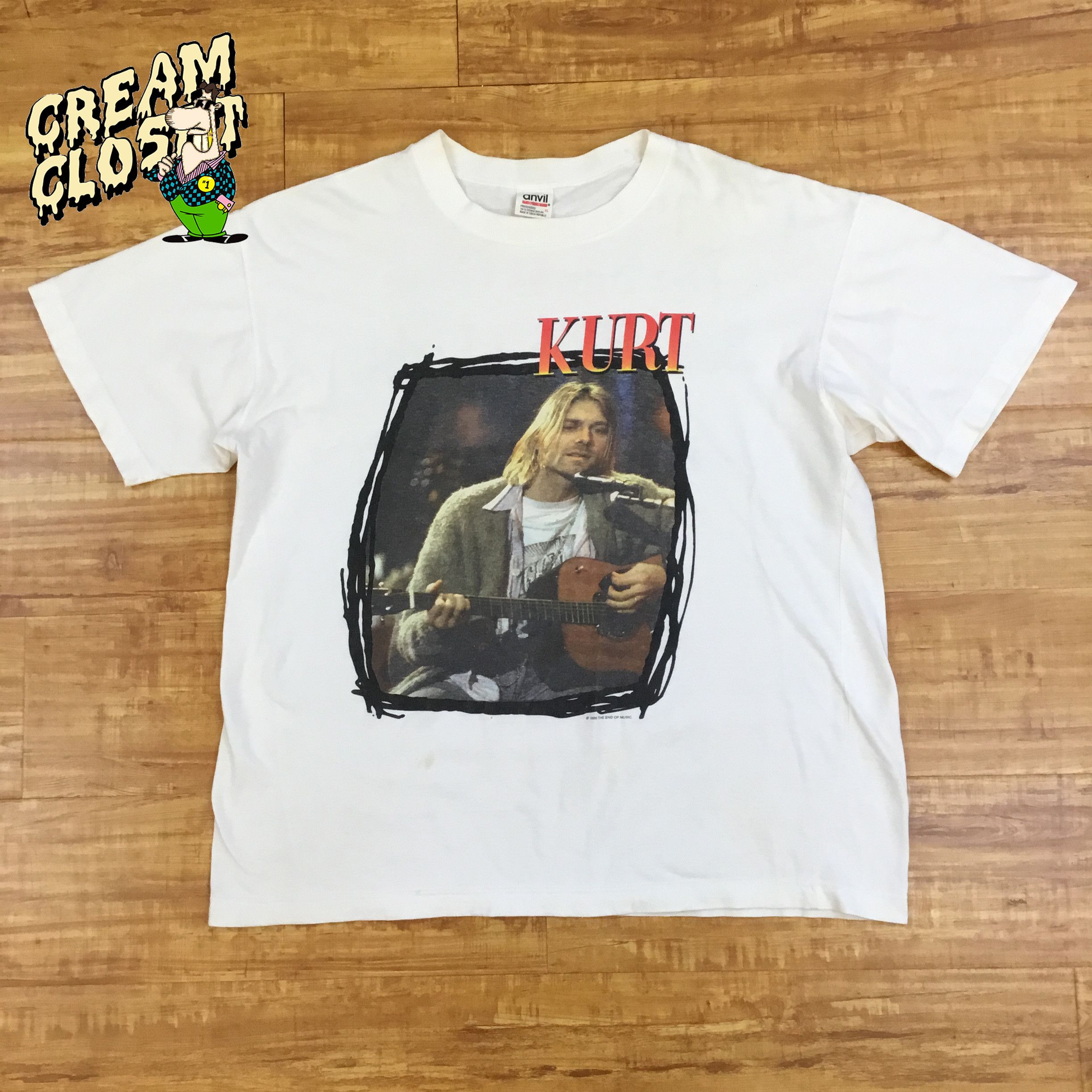 Nirvana × Vintage 1995 KURT COBAIN I HAVE A LIGHT DUMB LYRICS MEMORIAL TEE | Grailed