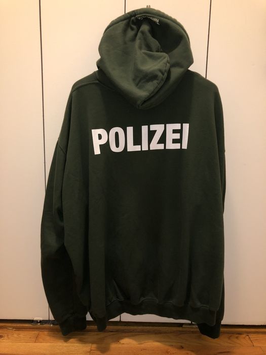 Vetements Vetements Polizei Hoodie VERY RARE Size S | Grailed