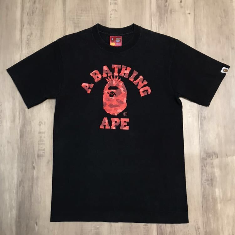 Bape BAPE pharrell camo NYC College Logo T-shirt | Grailed