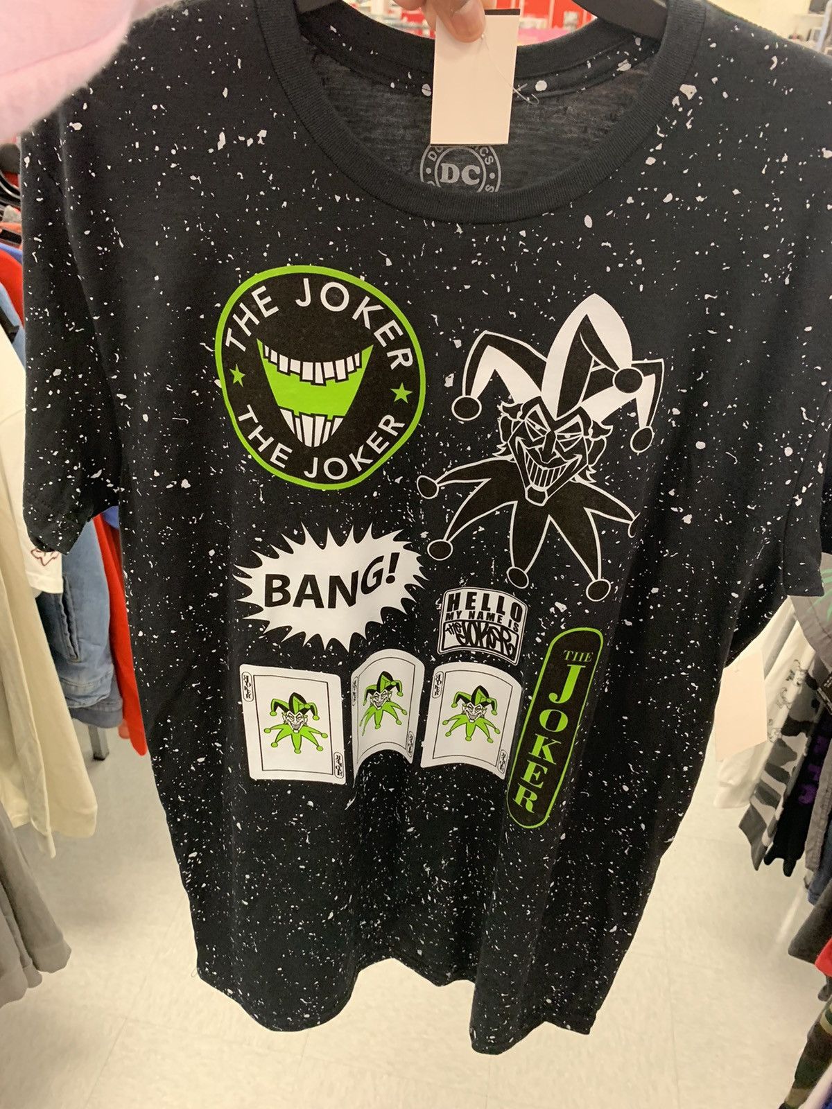 Vintage Deadstock Retro Joker Paint Splattered Graphic Tee | Grailed
