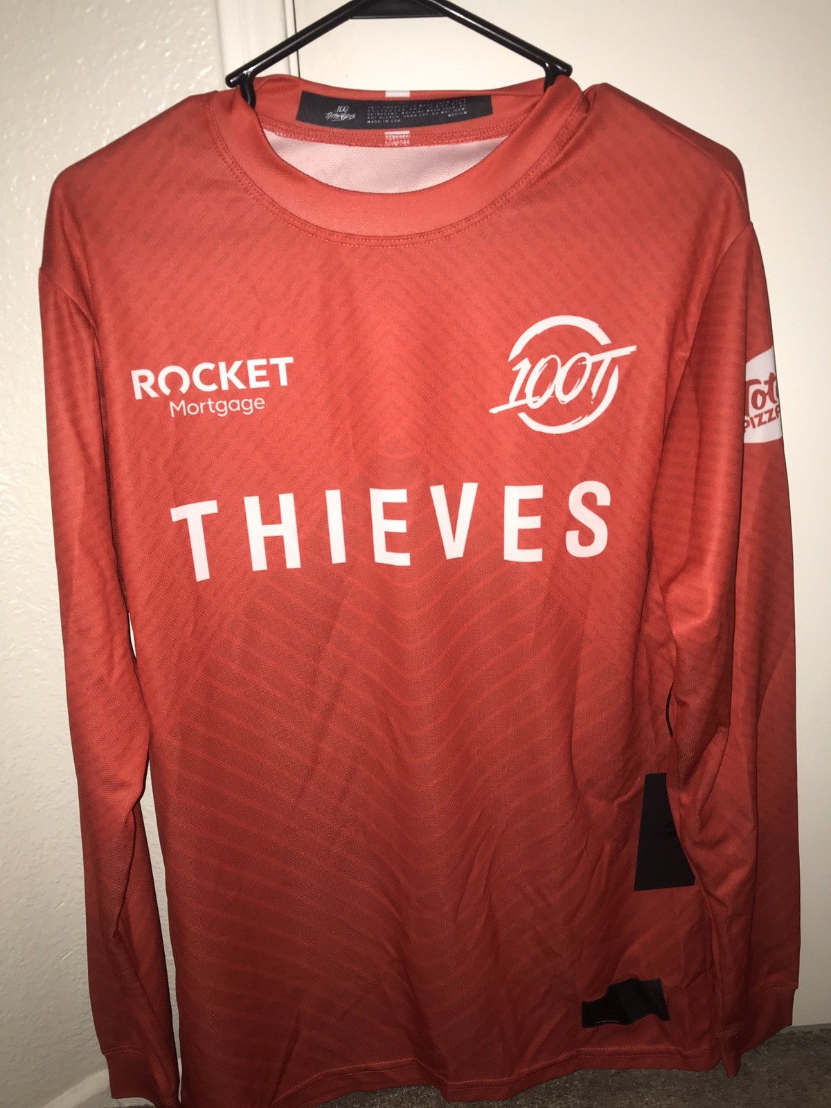 100 Thieves 100t Thieves Red Long Sleeve 2020 Jersey | Grailed