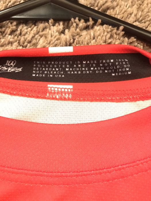 100 Thieves 100t Thieves Red Long Sleeve 2020 Jersey | Grailed