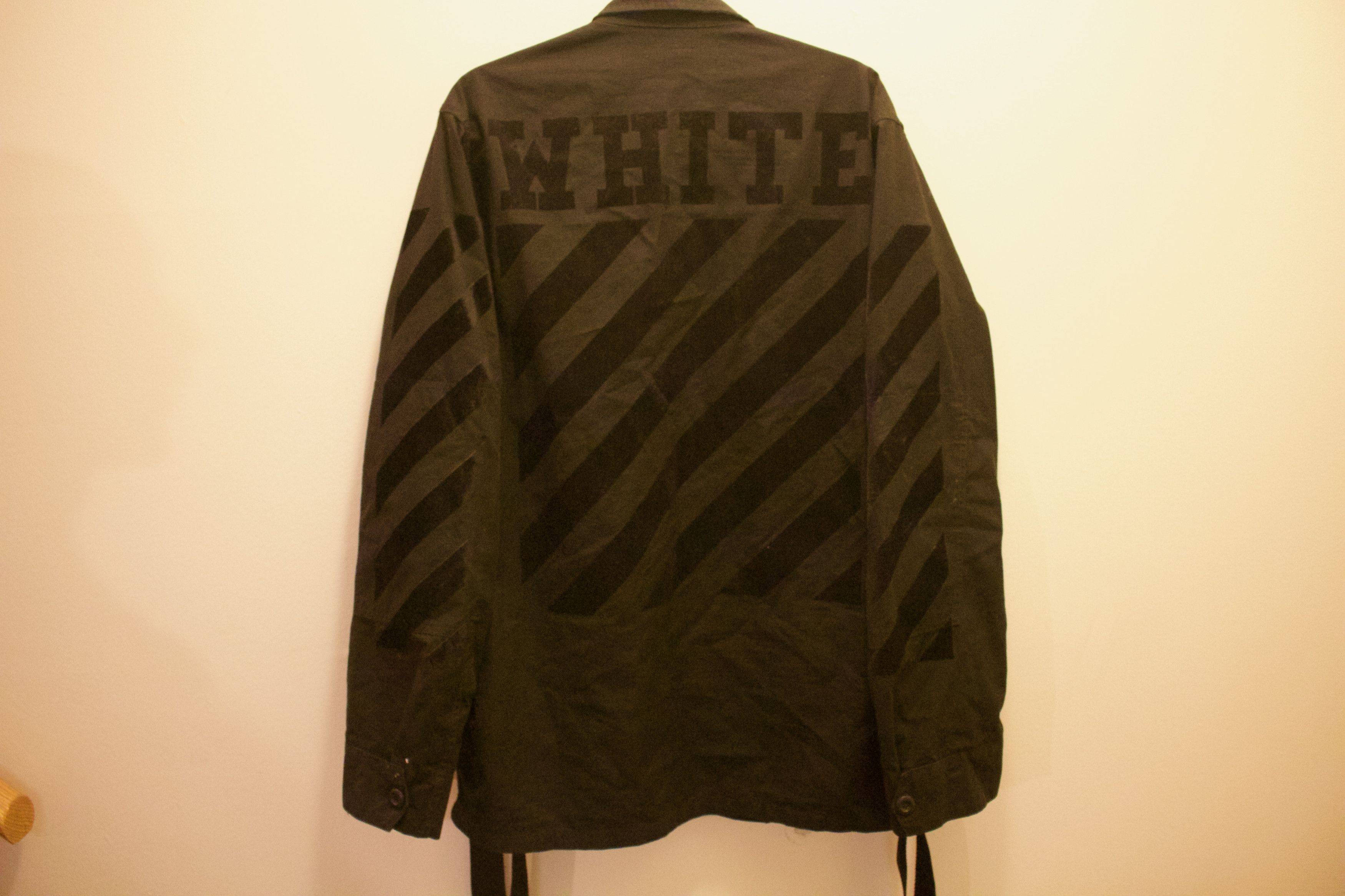 Off-White Off White Military M-65 Type Black Velvet Field Jacket | Grailed