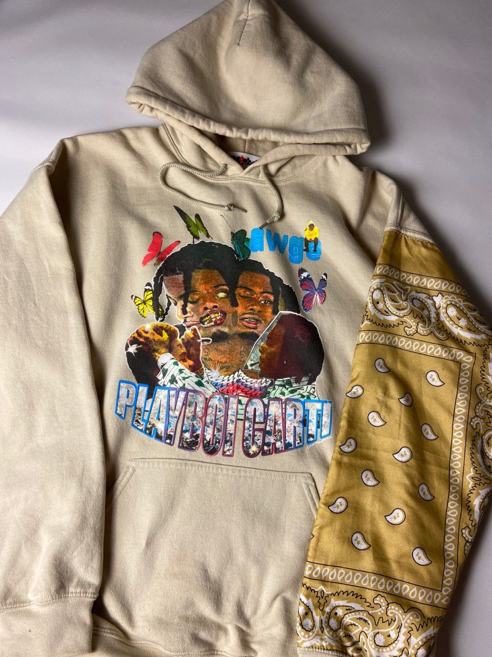 Playboi Carti Playboi Carti bandana custom hoodie | Grailed