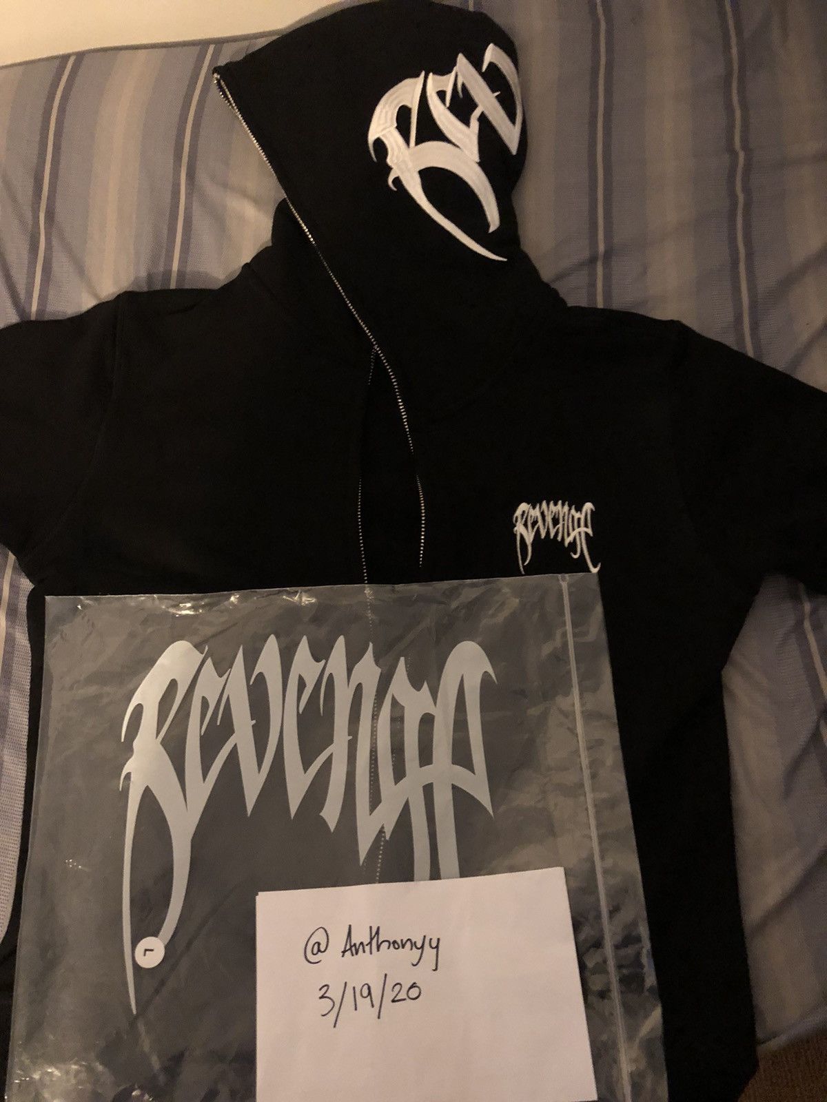 Revenge Revenge Zip Up Hoodie | Grailed