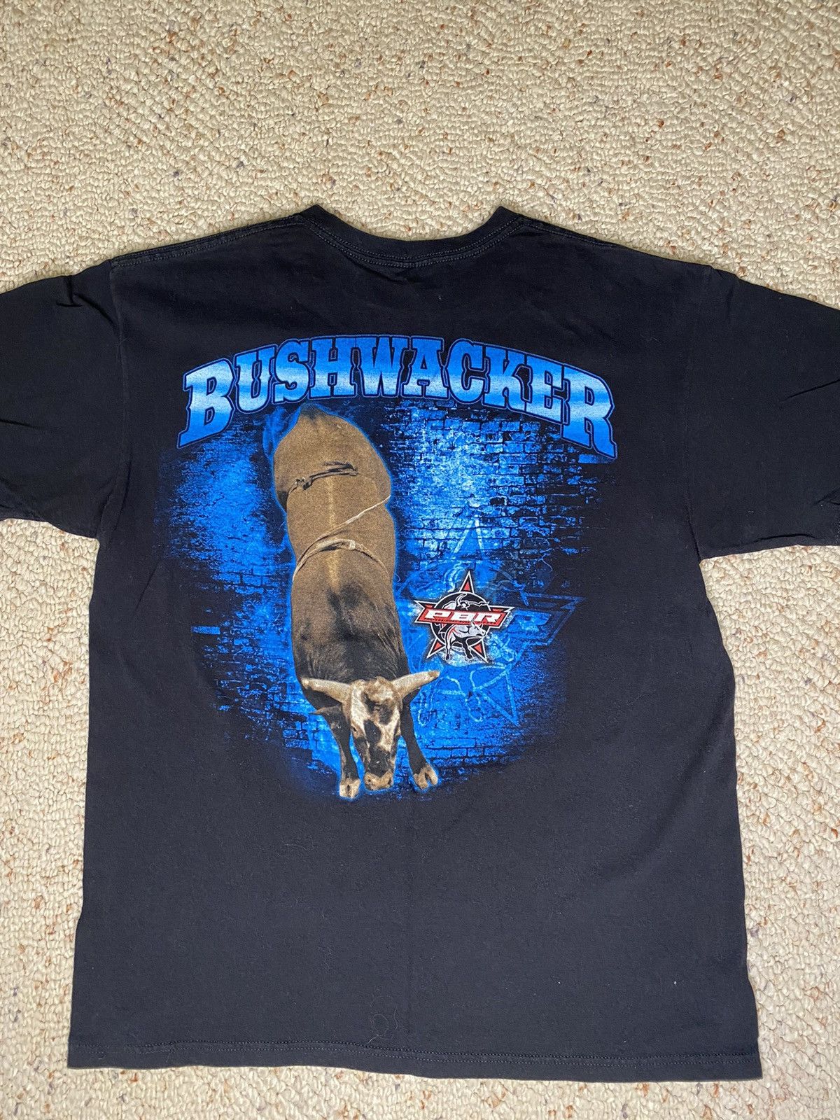 Vintage Vintage Bushwacker Rodeo Bull Travis Scott Style Uzi Shirt ...