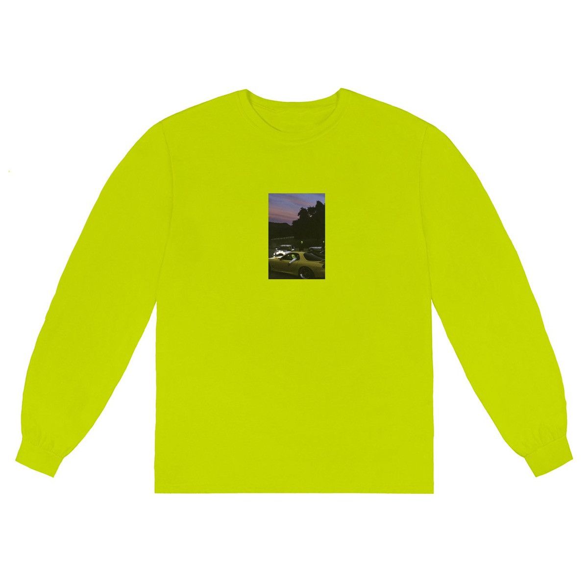 Travis Scott Jackboys Photo Long-Sleeve II Neon Travis Scott | Grailed