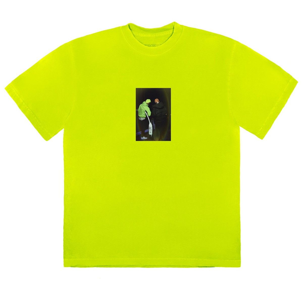 Travis Scott Jackboys Photo Tee II Neon Travis Scott | Grailed