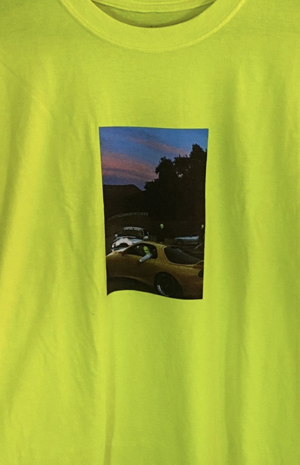 Travis Scott Jackboys Photo Tee II Neon Travis Scott | Grailed