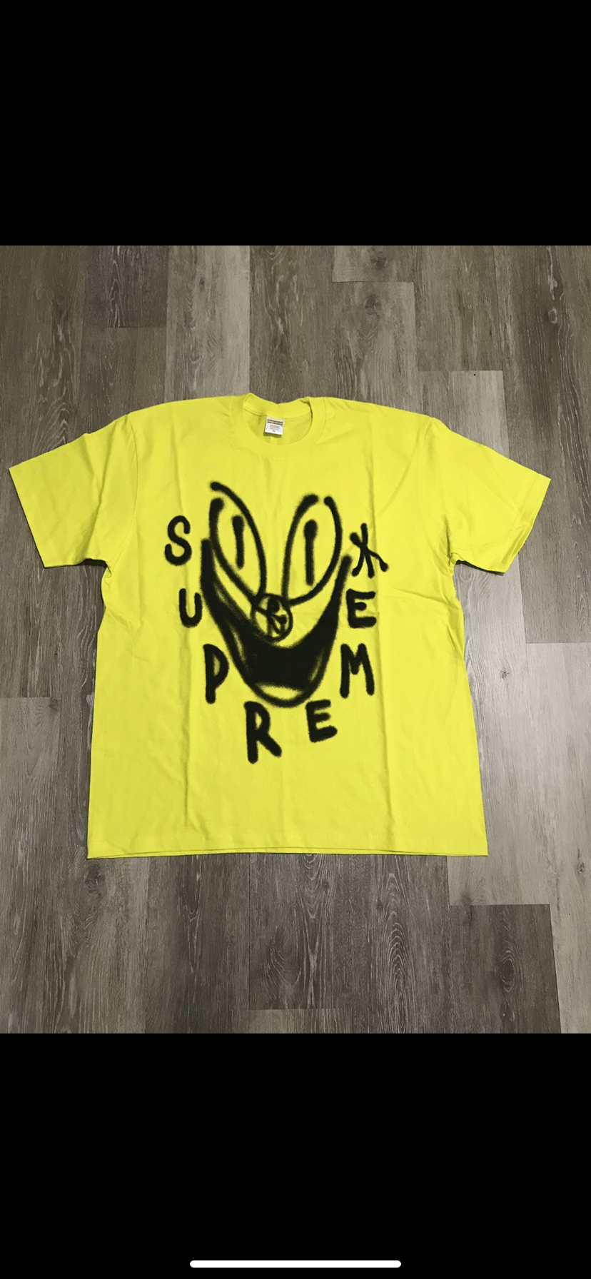 Supreme Supreme Smiley Face Graffiti T-Shirt | Grailed