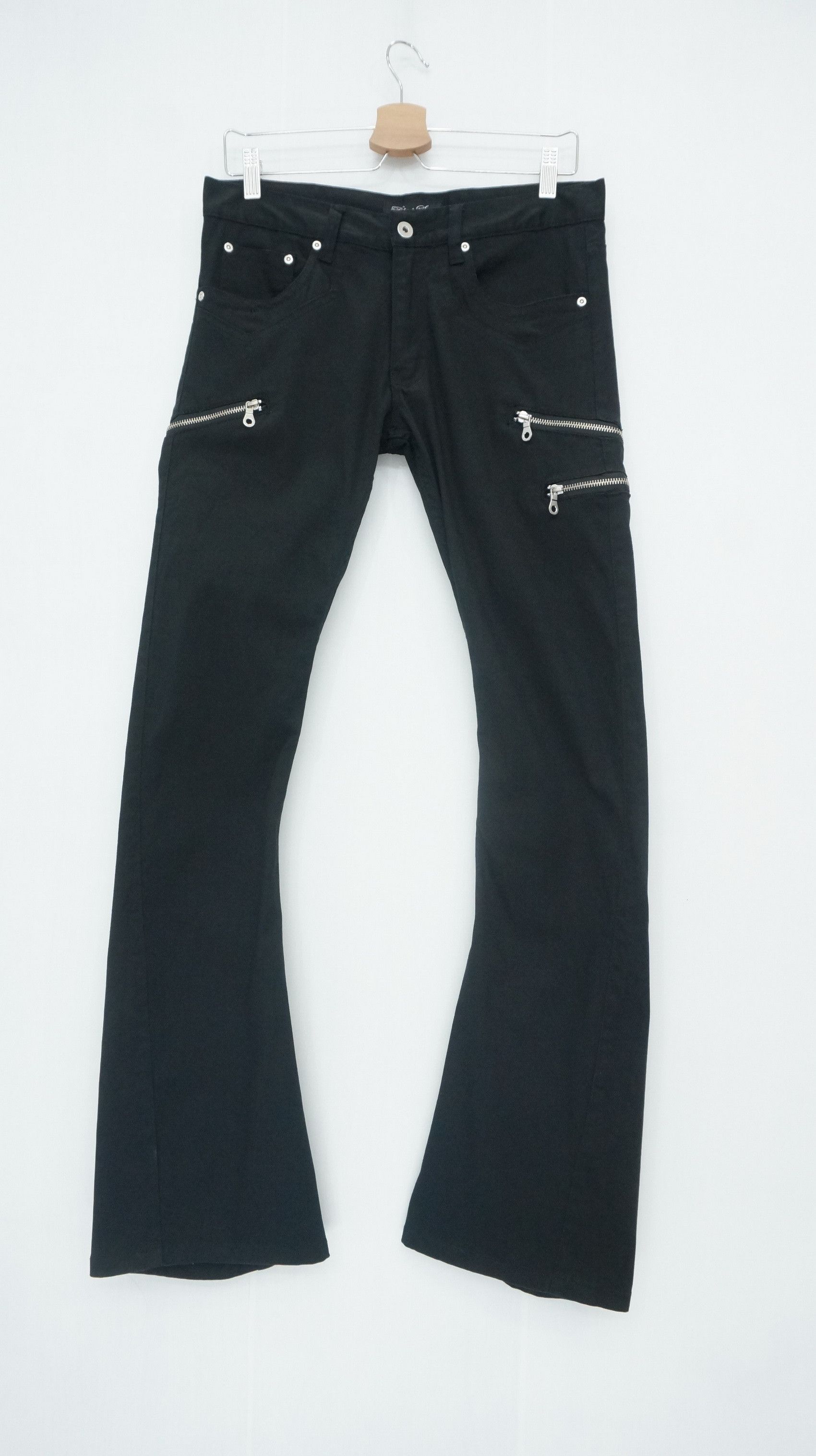 Japanese Brand BIKE STAR Japan Punk Multi Zipper Flared Pants | Grailed