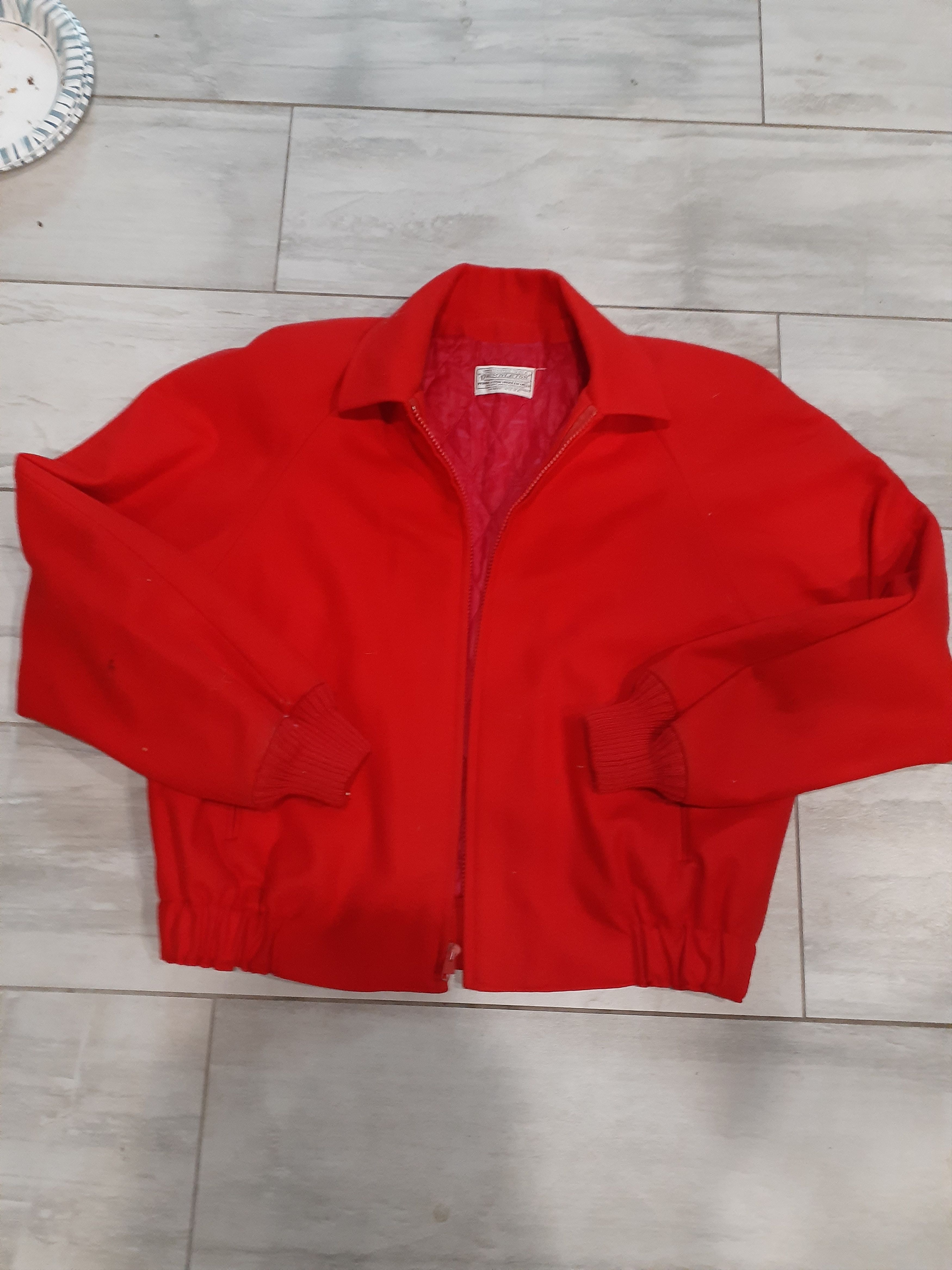 Pendleton pendleton red bomber jacket | Grailed