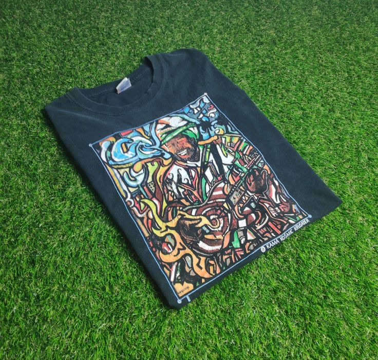 Vintage Harry Perry Kama Kosmic Krusader Band Black T-shirt | Grailed