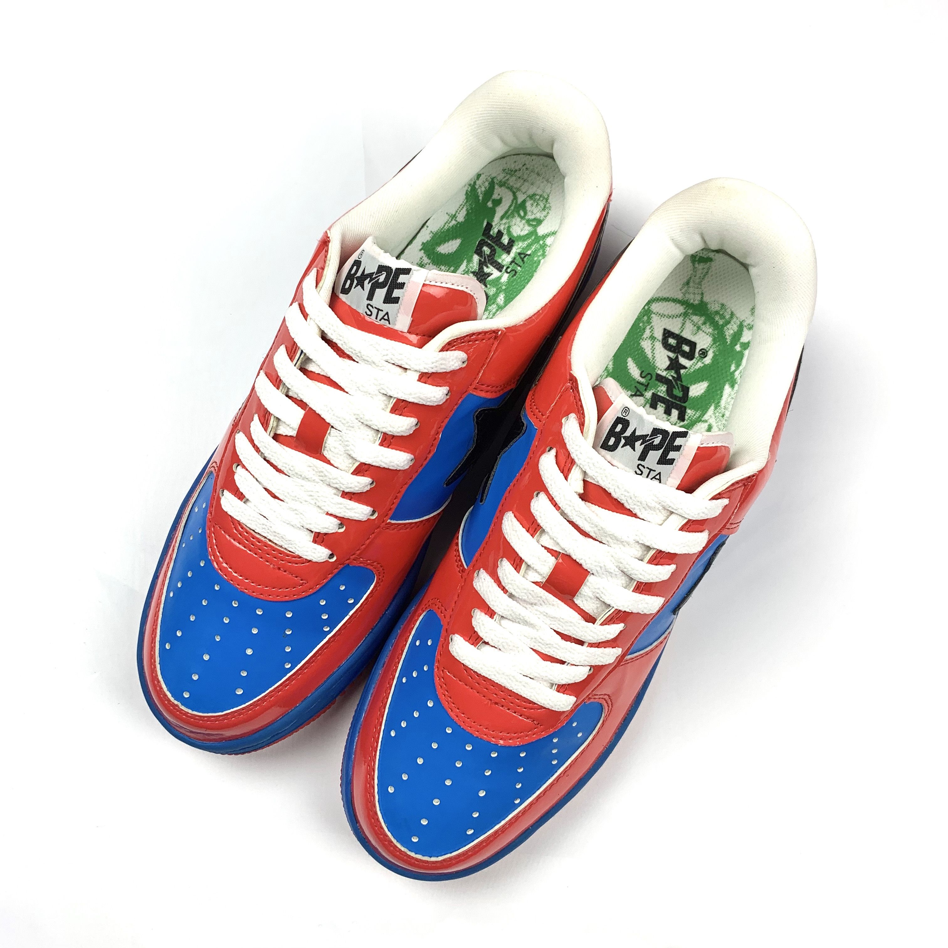 Bape BAPE x MARVEL COMICS SPIDERMAN BAPE-STA RARE SNEAKERS | Grailed