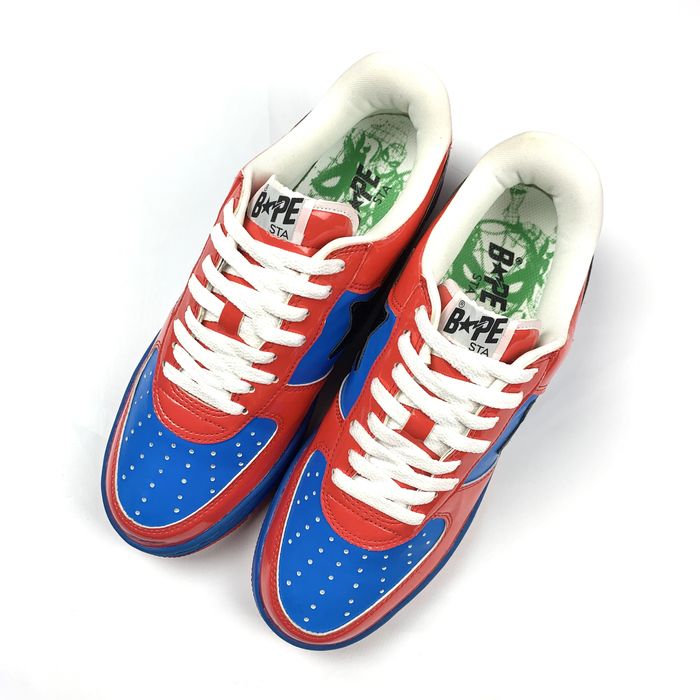 Bape BAPE x MARVEL COMICS SPIDERMAN BAPE-STA RARE SNEAKERS | Grailed