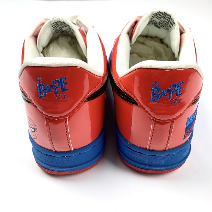Bape BAPE x MARVEL COMICS SPIDERMAN BAPE-STA RARE SNEAKERS | Grailed