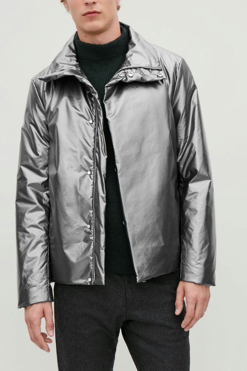 Cos cos silver shimmer jacket | Grailed