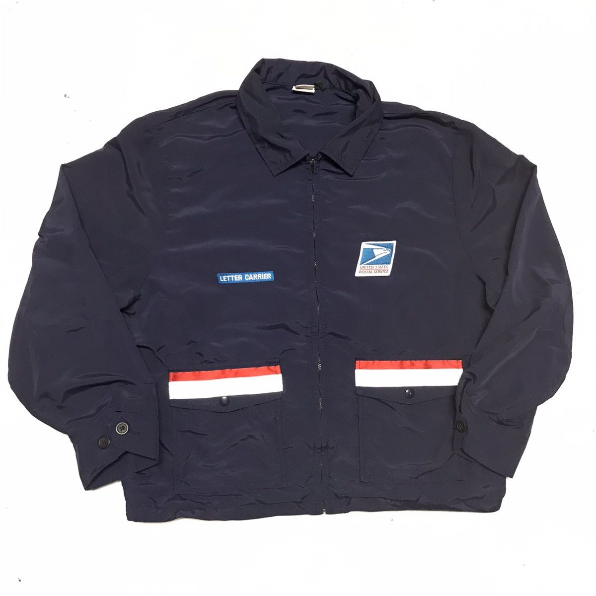 Postalco × Vintage Official UNITED STATES POSTAL USPS Full Windbreaker ...