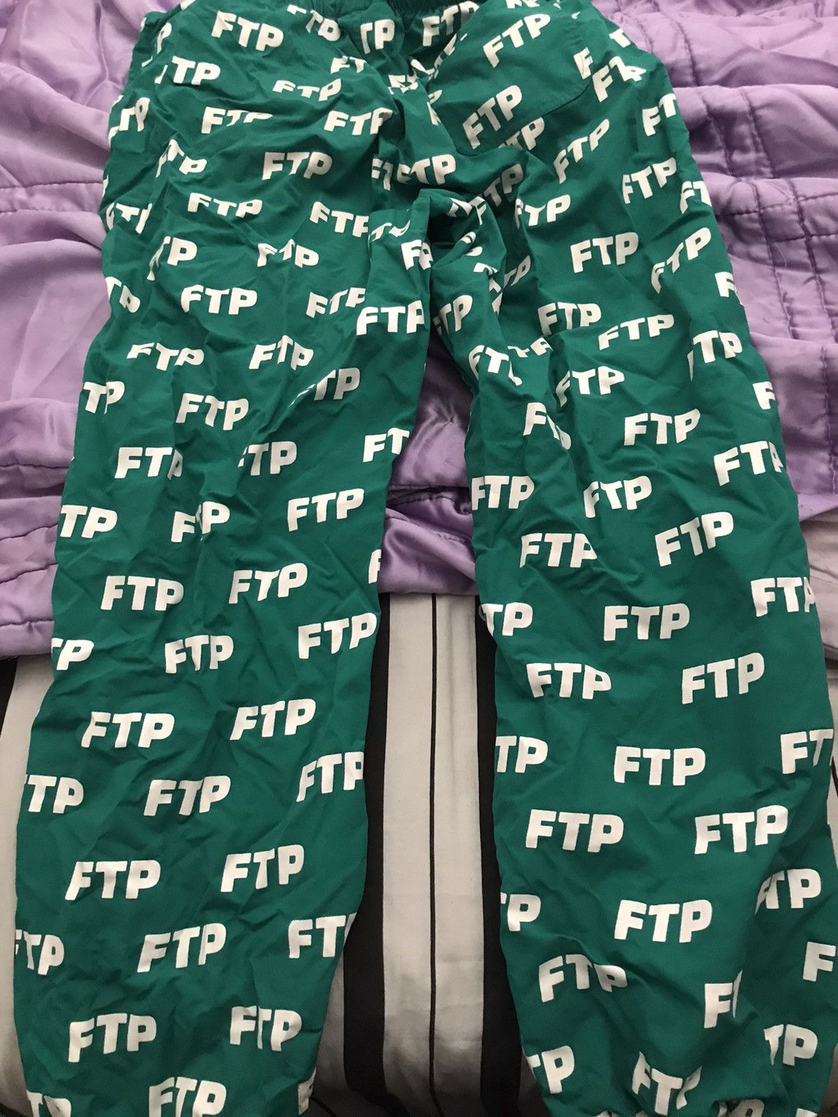 Streetwear ftp all over track pants | Grailed