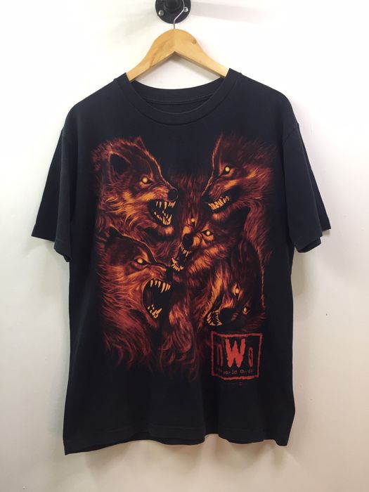 Vintage NWO Wolfpack Vintage 1999 WCW WWF Wrestling Shirt M | Grailed