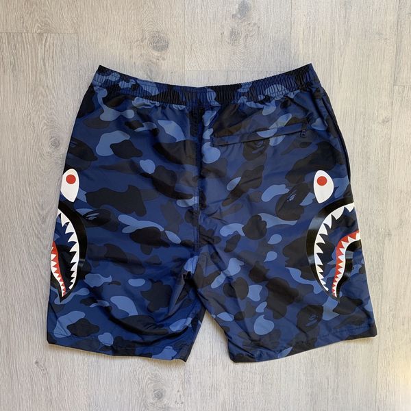 Bape Side Shark Swim Trunks | Grailed