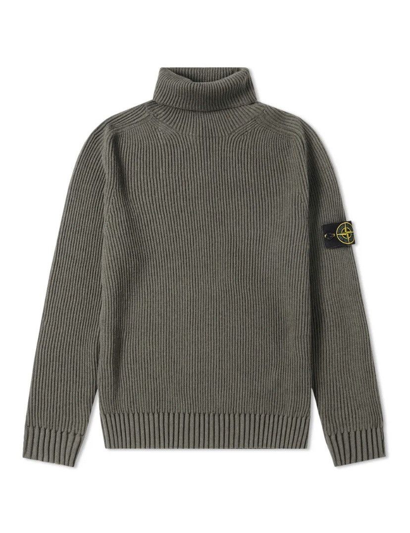 Stone Island Stone Island roll neck rib knit | Grailed