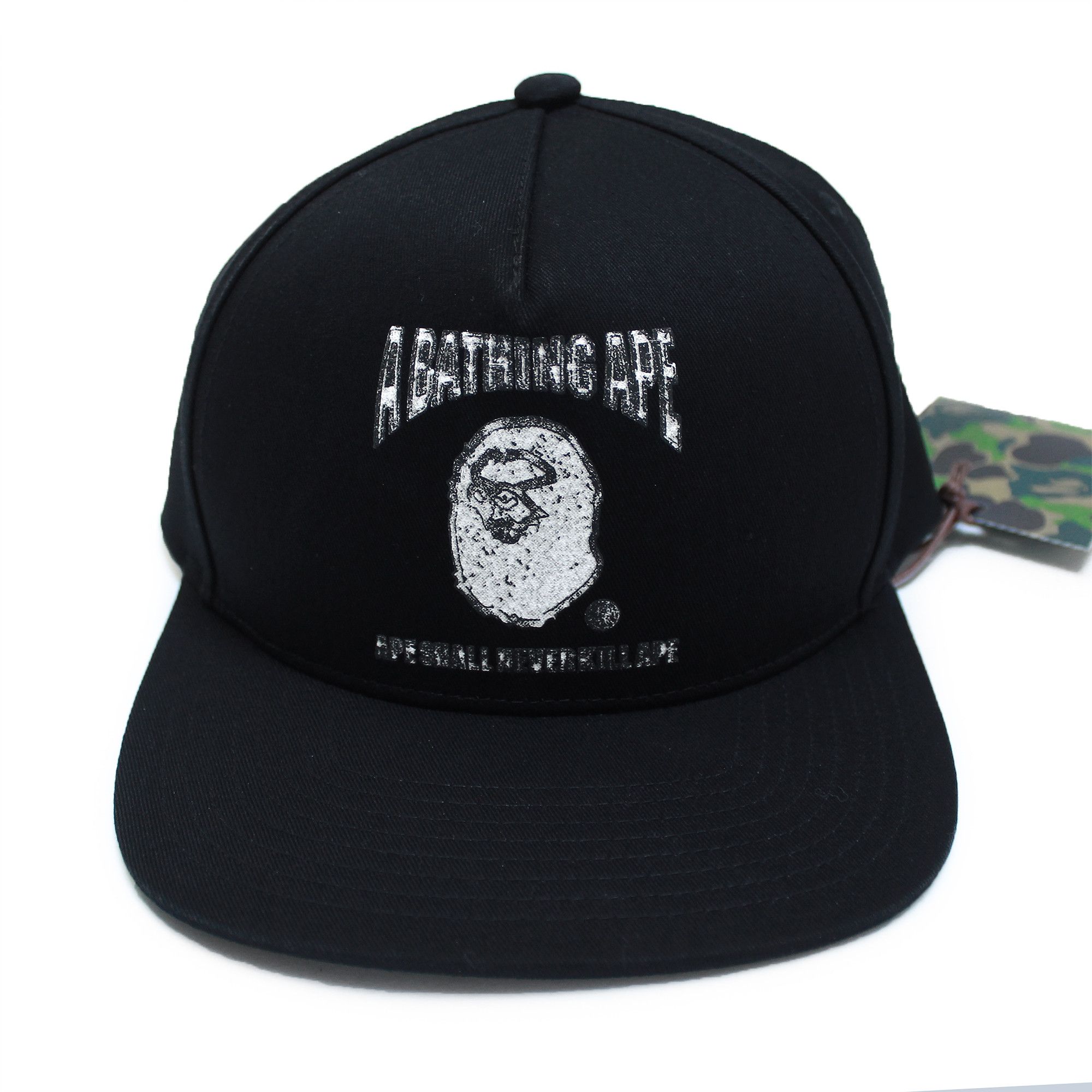 Bape Cash Money Logo Snapback Hat (Black) | Grailed