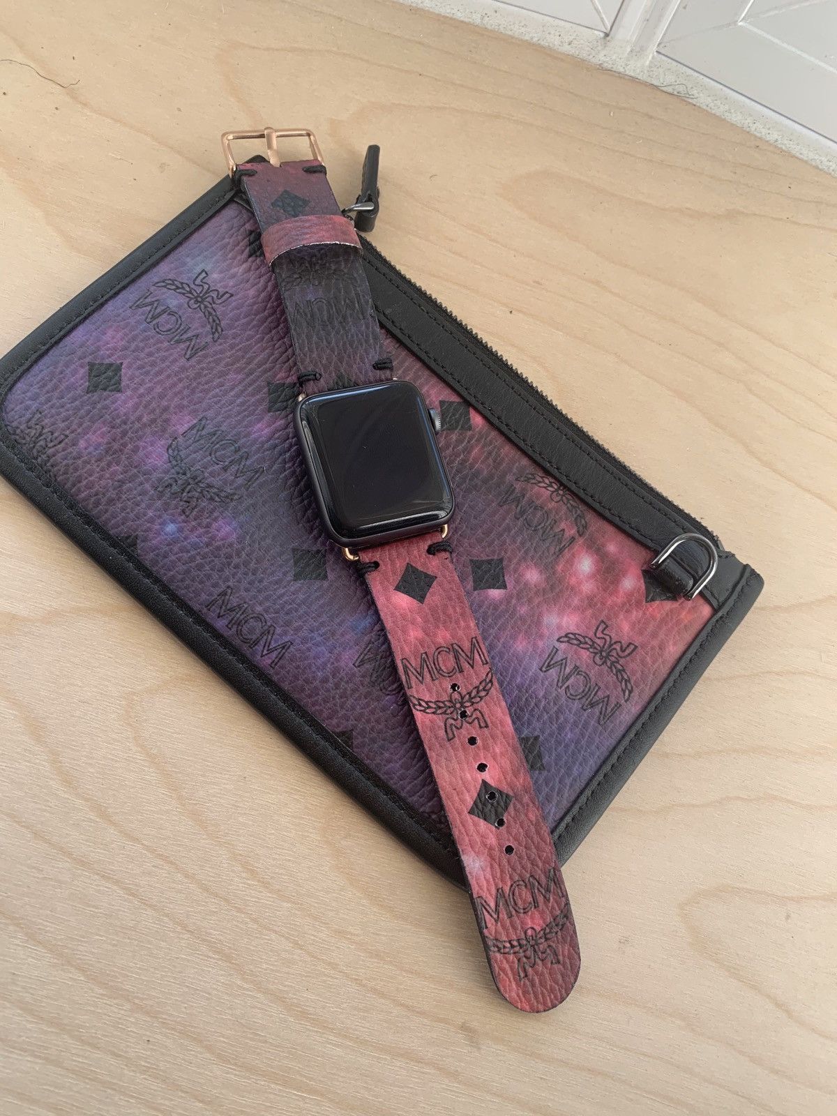 Other MCM Galaxy Apple Watch Band Handmade Custom | Grailed