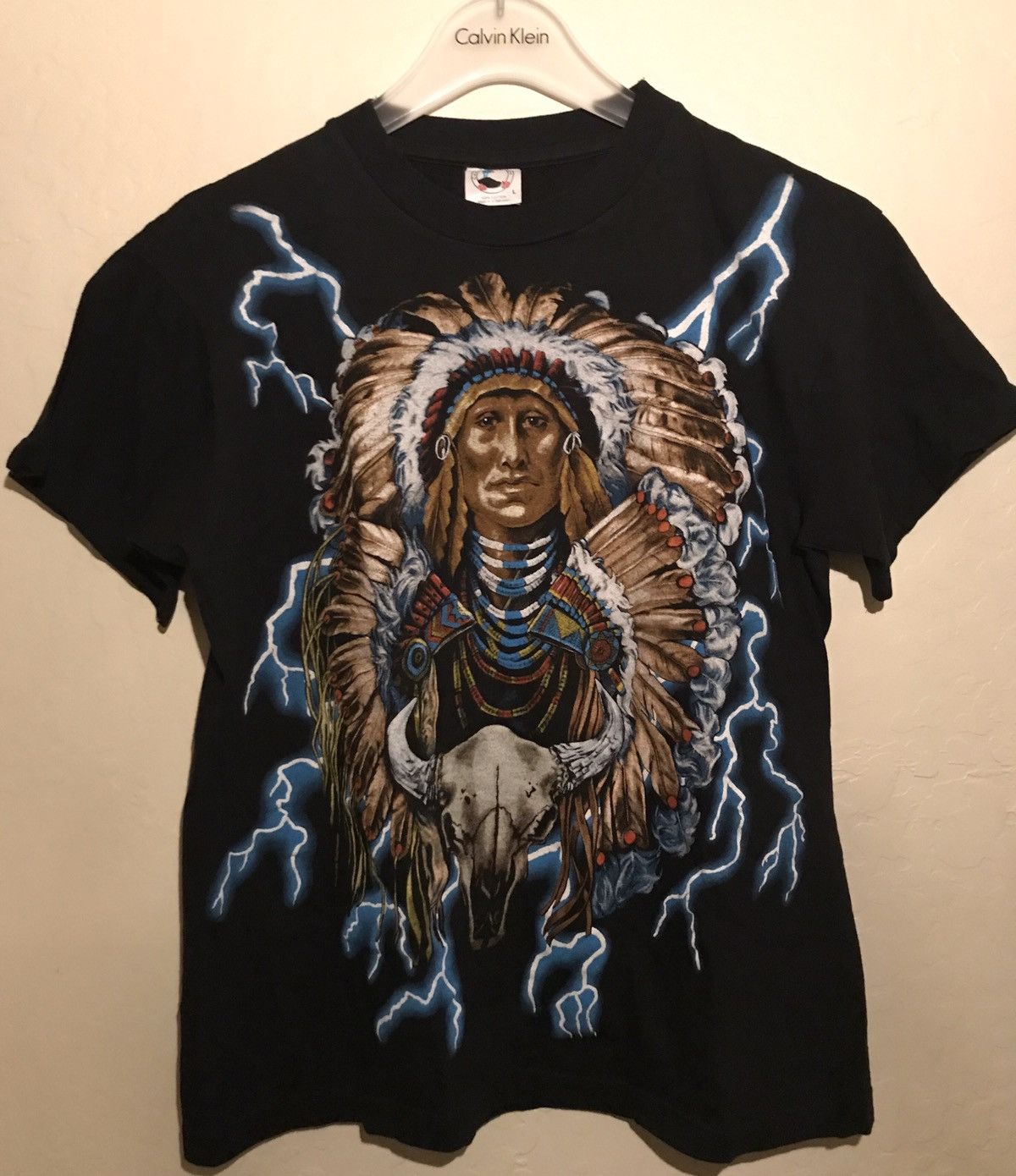 Vintage ️RARE 90s American USA Thunder Lightning Shirt Travis Scott ...