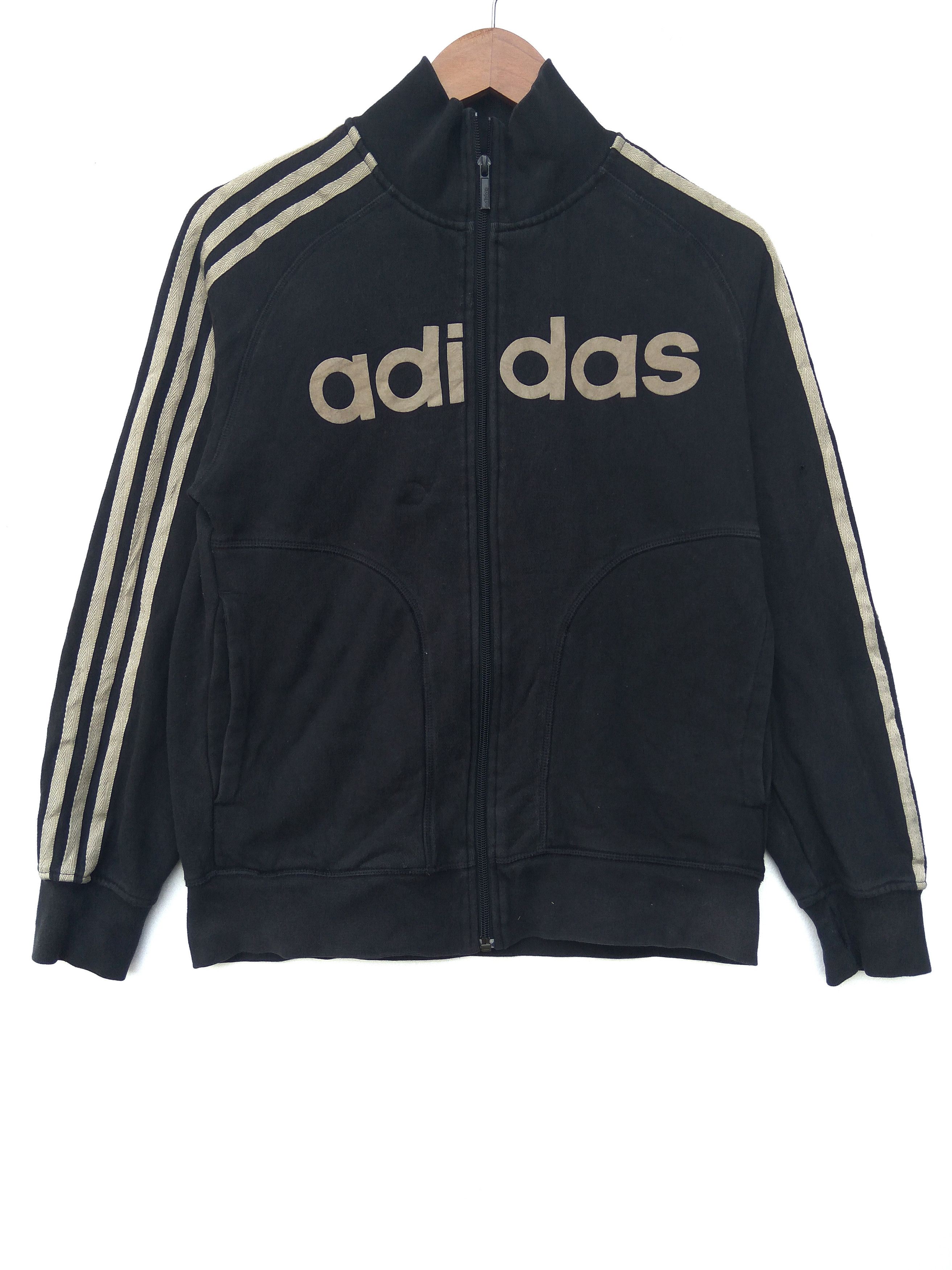 Adidas Vintage Adidas zipper sweater spell out | Grailed