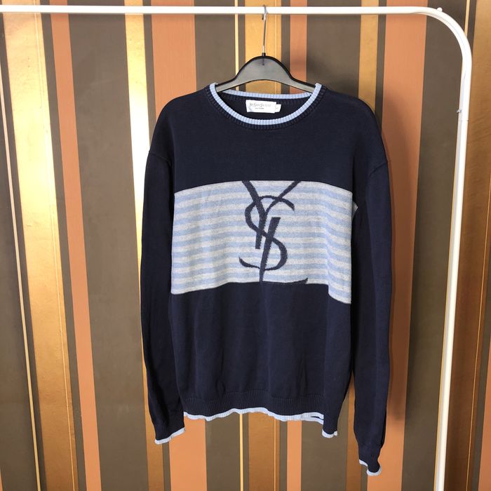 Ysl Pour Homme Yves Saint Laurent Big Logo / Jumper / Sweater | Grailed