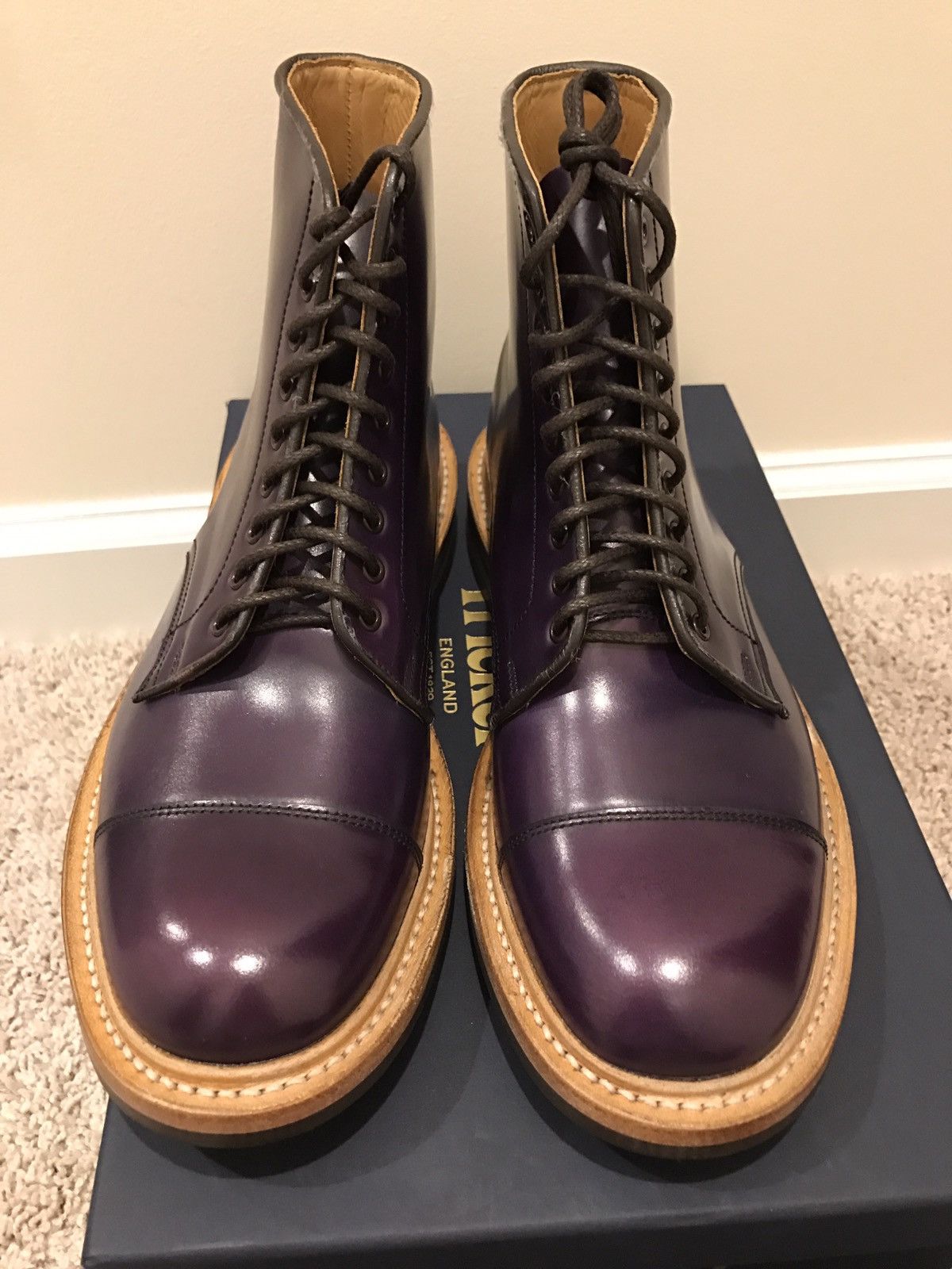 Trickers Brett -Iris (Purple) Cordovan U.K. 7 | Grailed