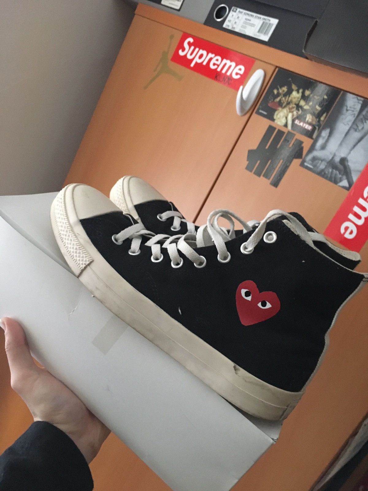 Comme des Garcons CDG High Top Sneakers | Grailed