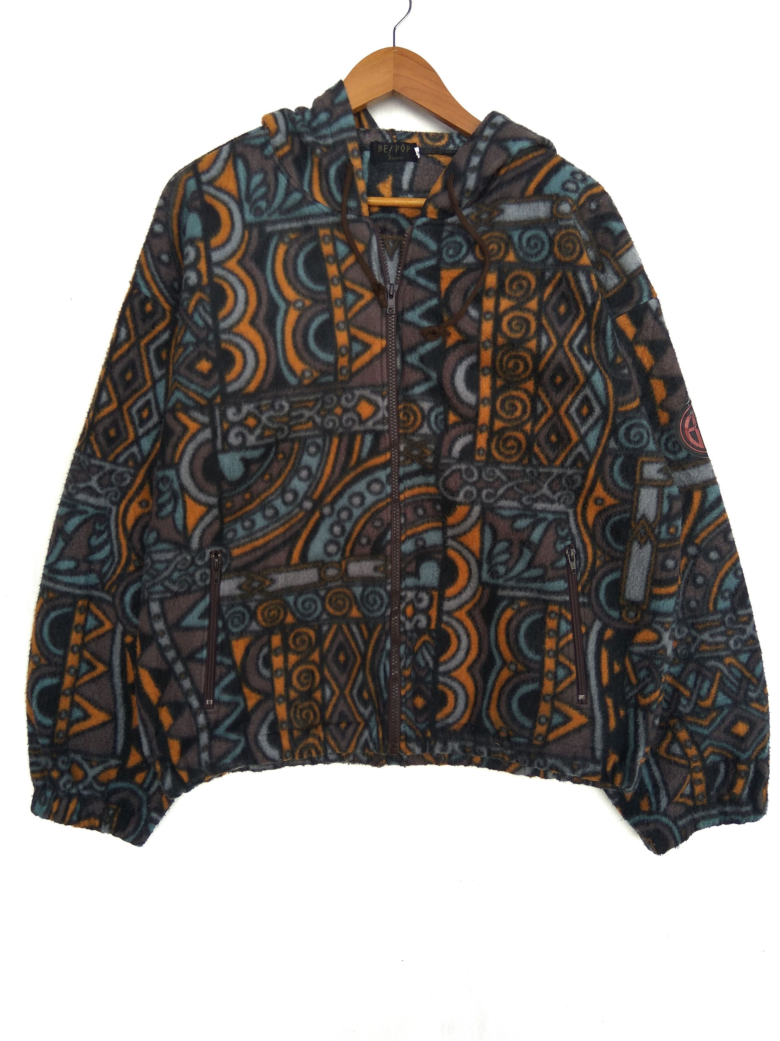 Designer × Japanese Brand Be Pop zipper hoodies full print | Grailed
