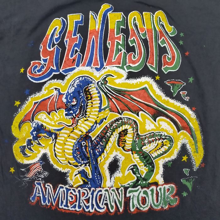 Vintage Vintage 80s Genesis American Tour Bootleg band shirt | Grailed
