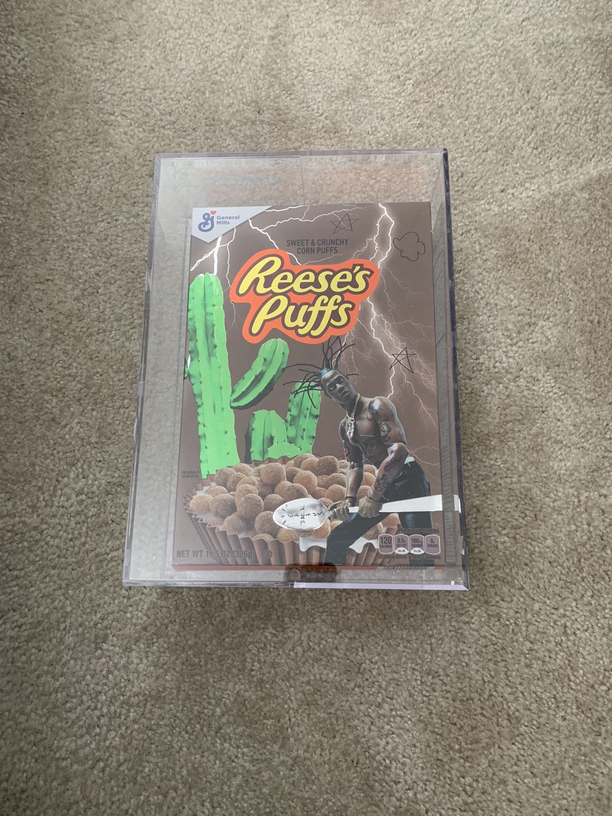 Travis Scott Travis Scott Reese’s Puff with Acrylic Case | Grailed