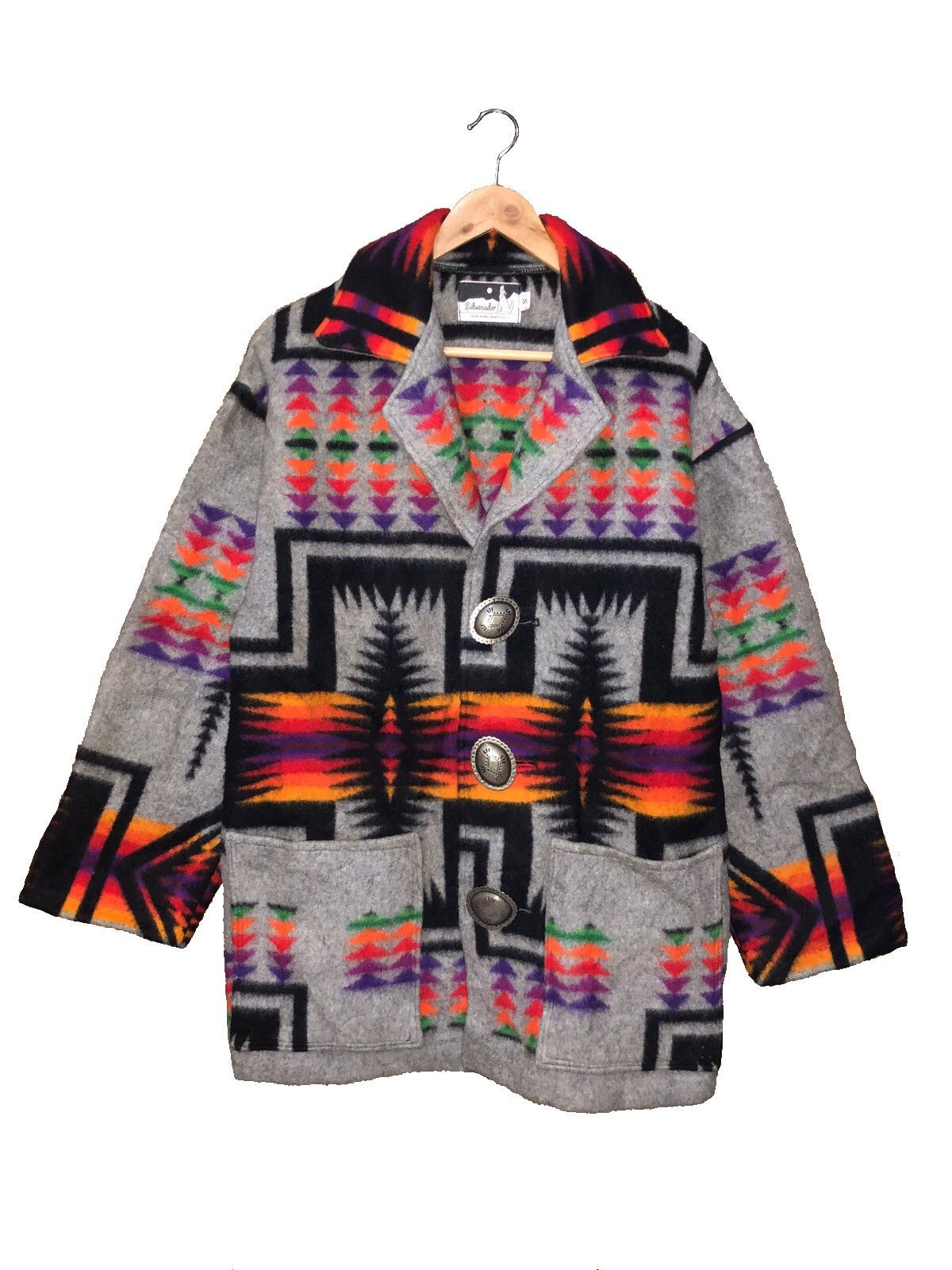 Vintage Rare Vintage Silverado Native American Wool Jacket Coat | Grailed