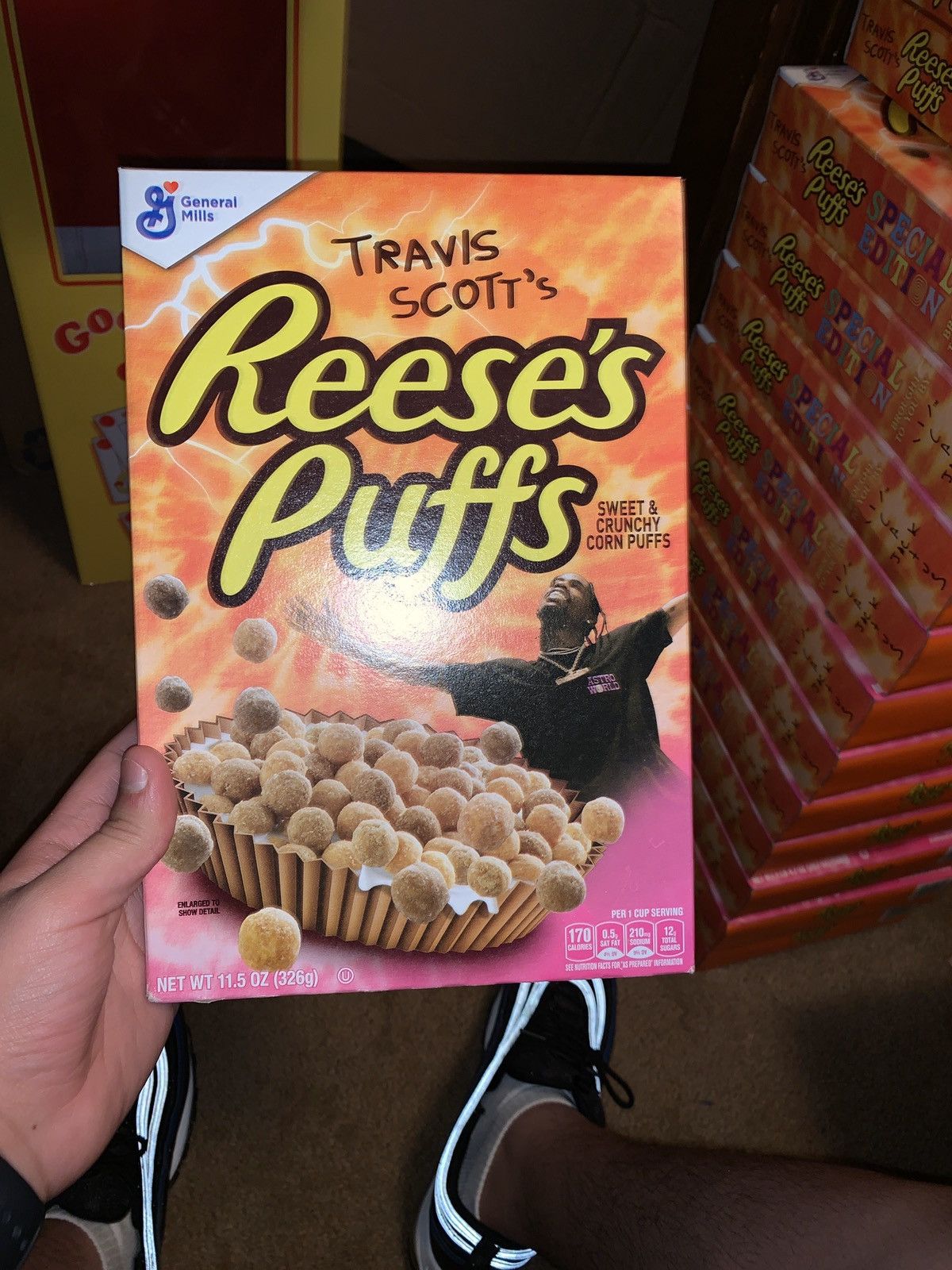 Travis Scott Travis Scott Cereal Box Limited Edition Reese’s Puff | Grailed