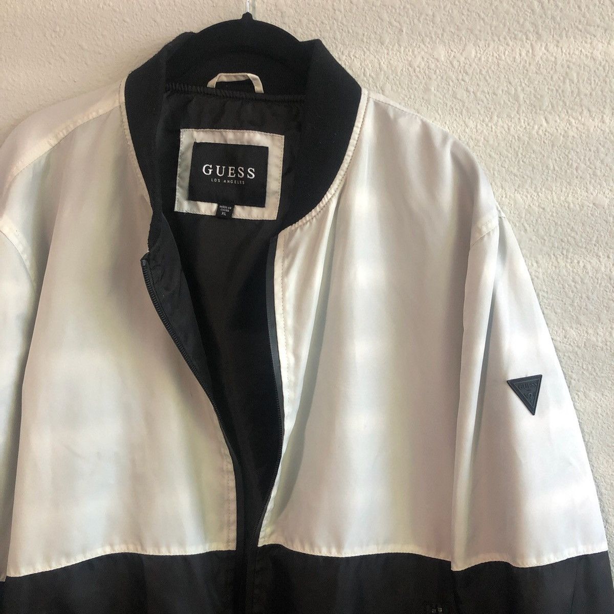 Guess Vintage Guess reflective bomber jacket | Grailed
