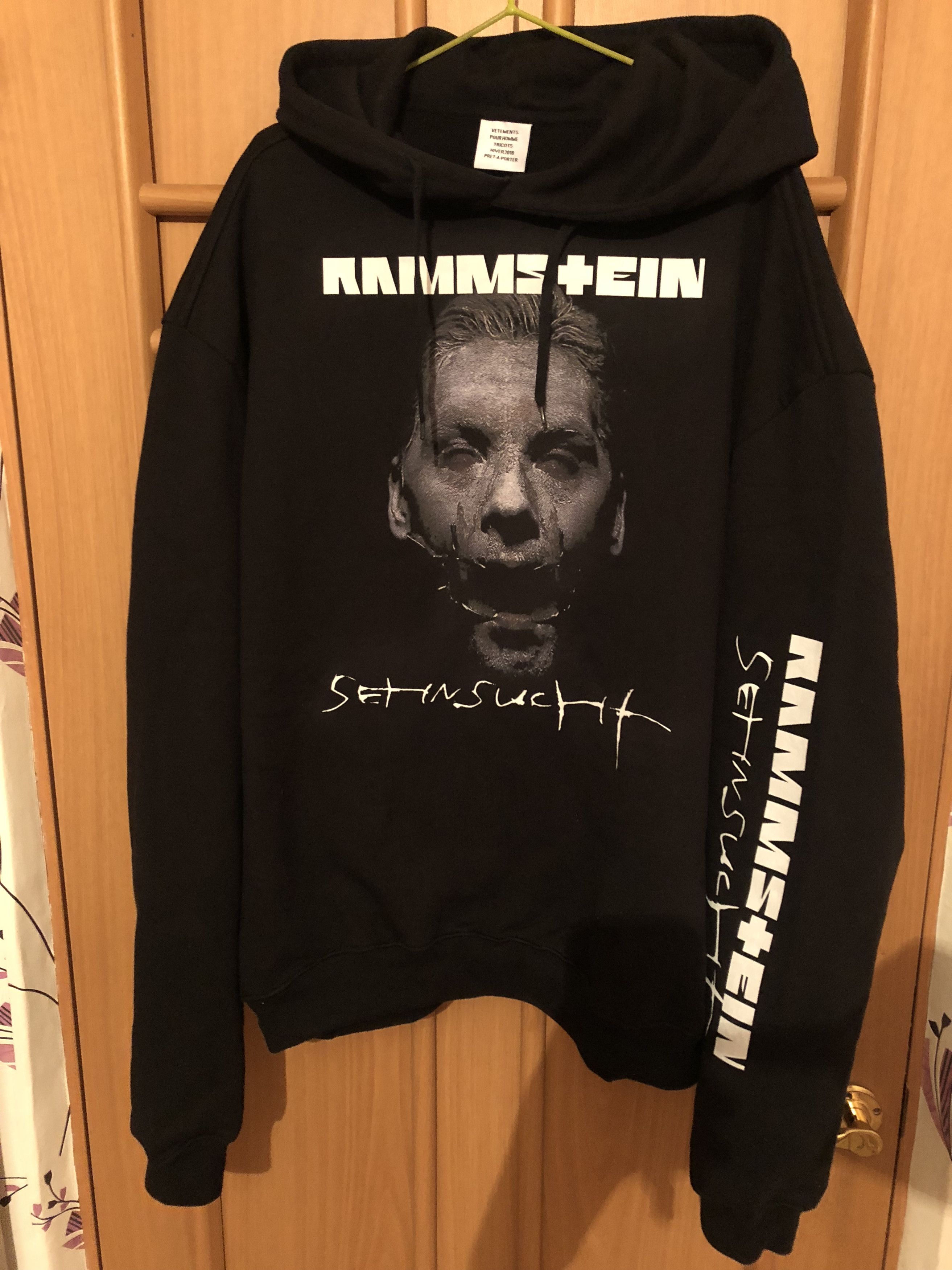 Vetements Rammstein Hoodie Thick Version | Grailed
