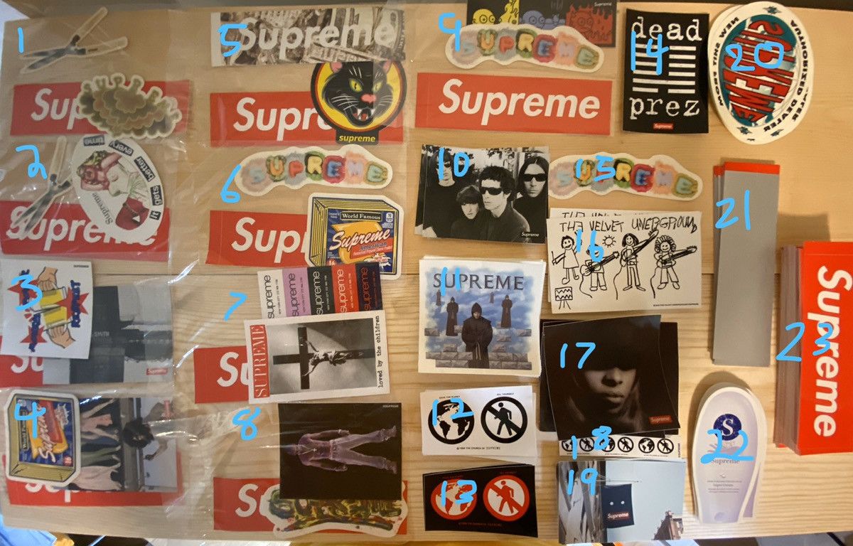 Supreme Supreme Stickers (Singles, Packs, Box Logo, Scratch Offs) | Grailed