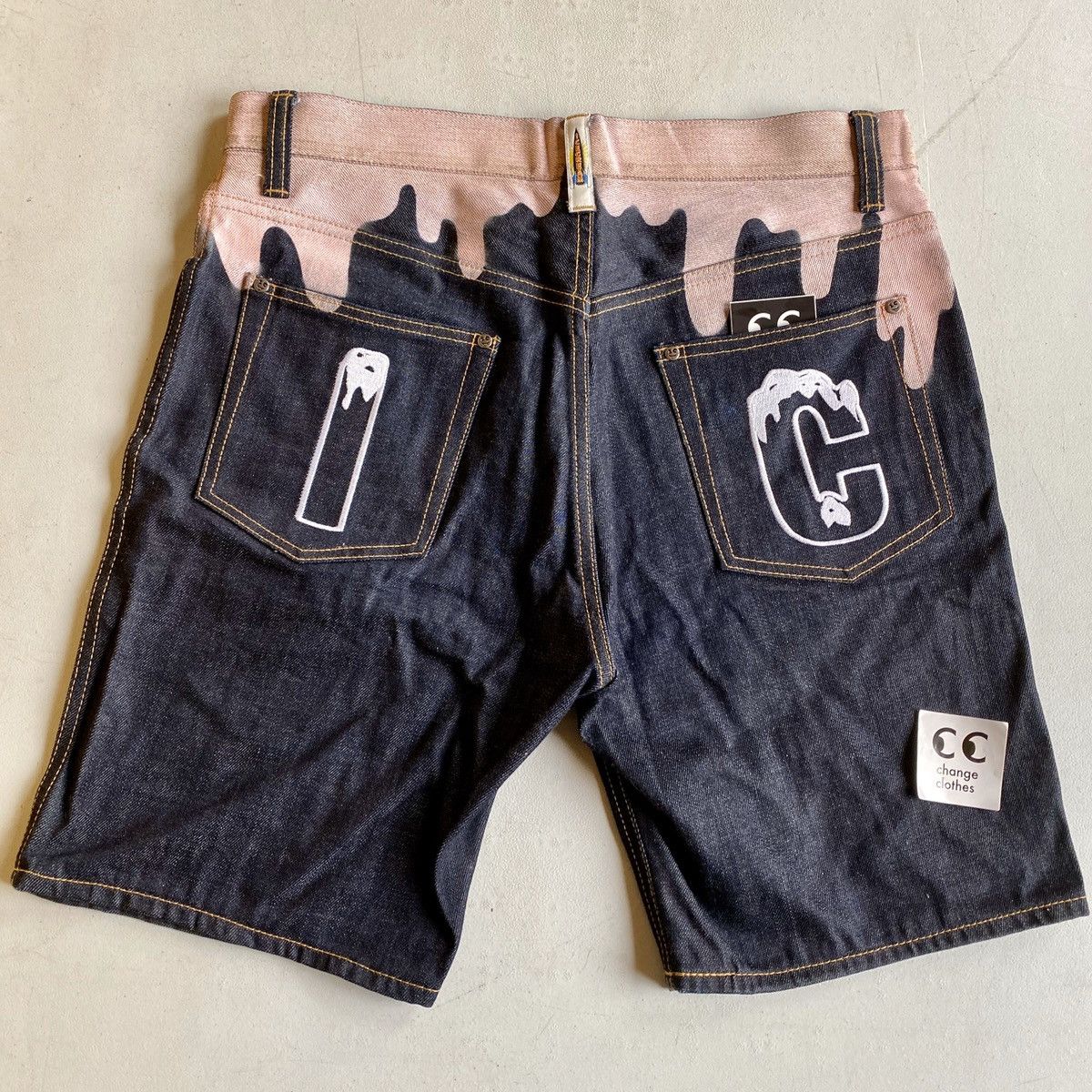 Billionaire Boys Club × Icecream BBC ICE CREAM Melting Drip Raw Denim ...